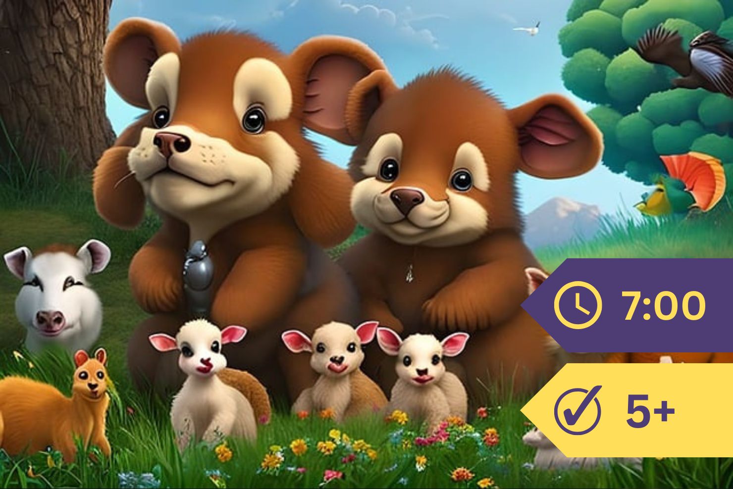 cartoon talking animals