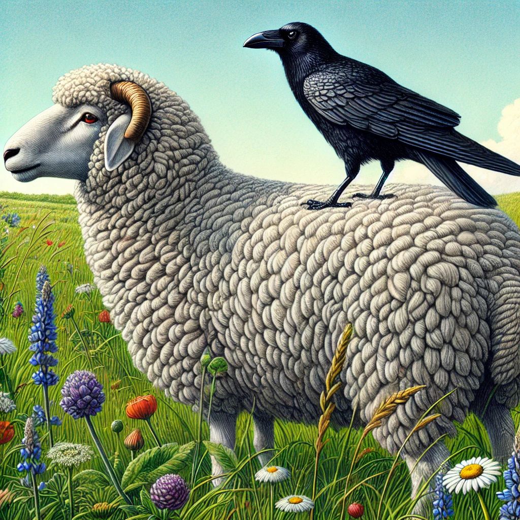 The Crow and the Sheep 📚 Read Free Online | Audio & PDF Available