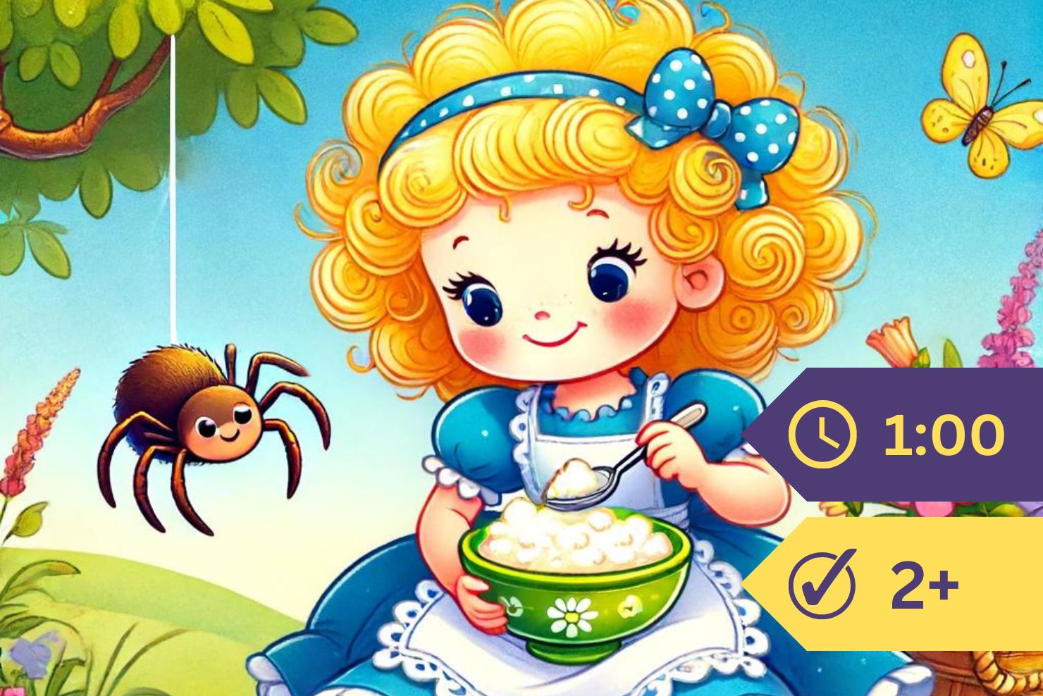 Little Miss Muffet (Nursery Rhyme) ? Read Free Online | Audio & PDF ...