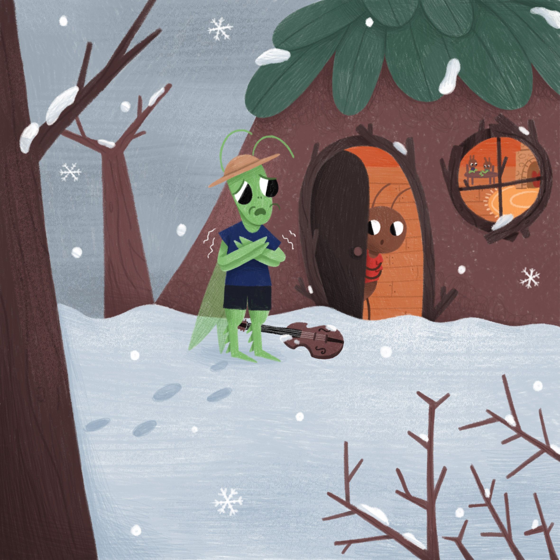 La cigarra y la hormiga 📚 Leer gratis en línea | Audio y PDF incluidos