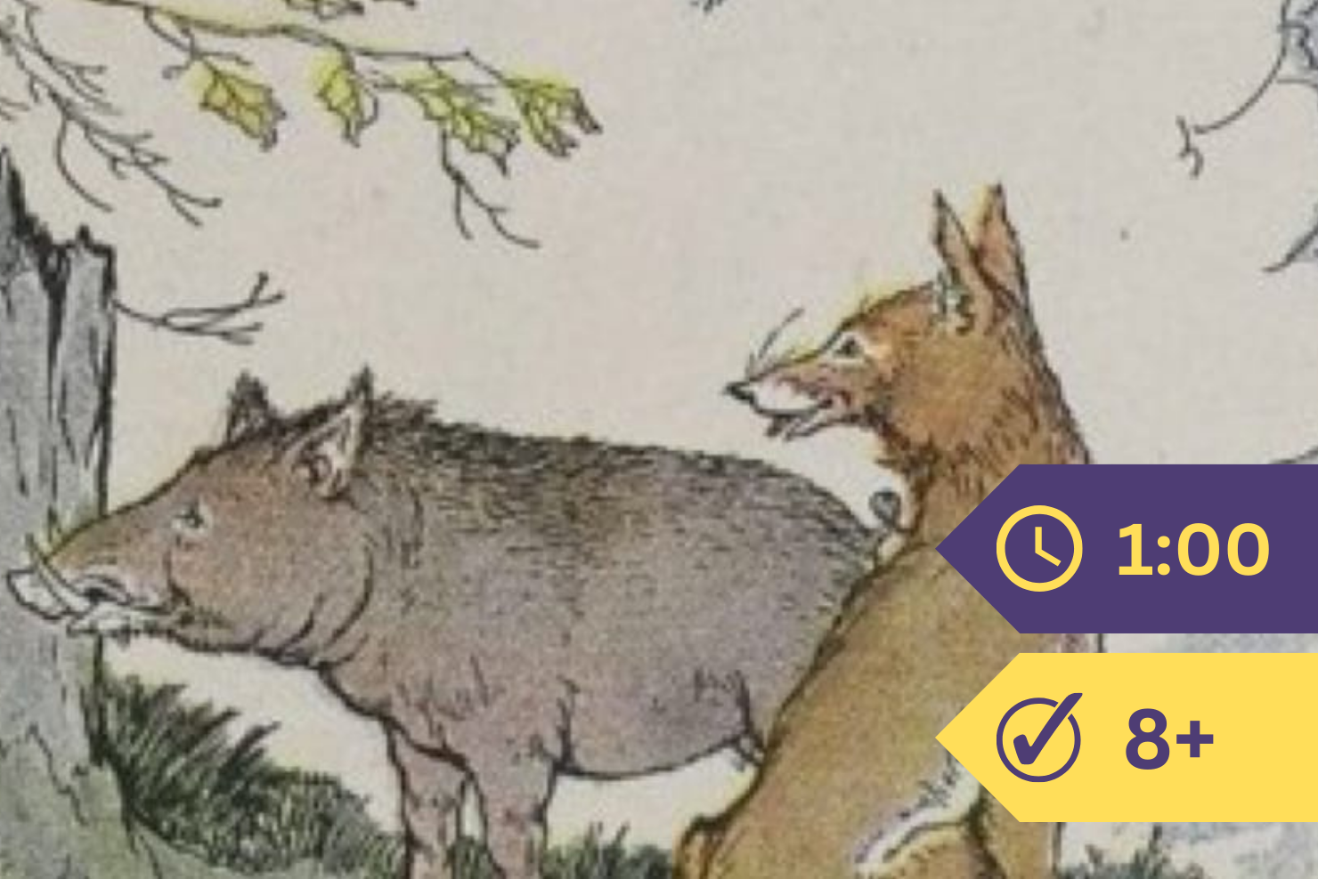 The Wild Boar And The Fox – Aesop’s Fable | Ririro