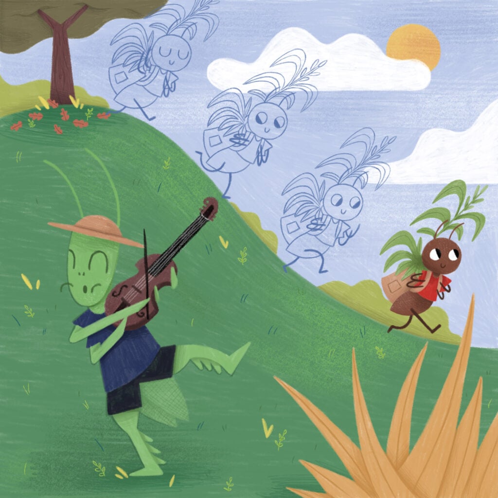 The Ants And The Grasshopper – Aesop’s Fable | Ririro