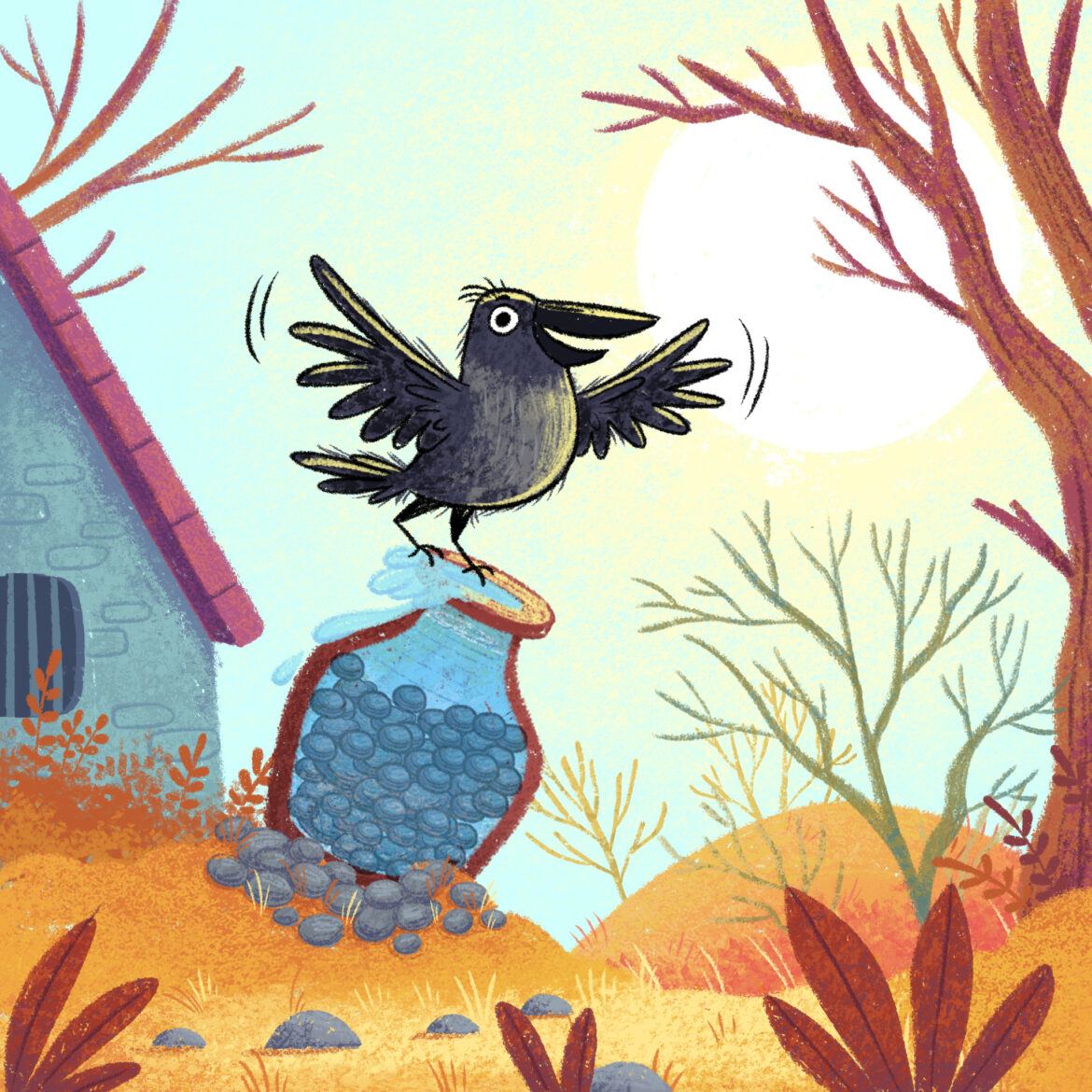 The Crow And The Pitcher – Aesop | Read Free Online