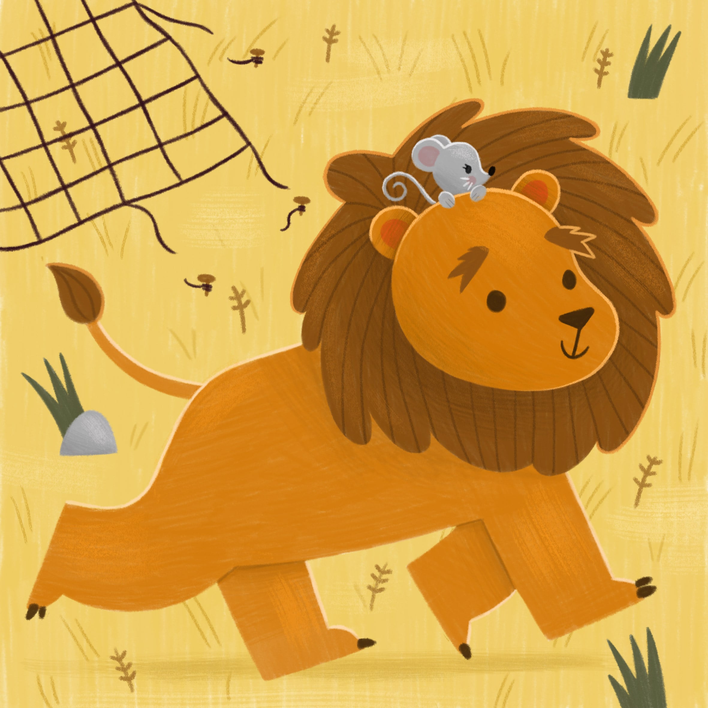 El León y el Ratón de Esopo – Fábula Corta Gratis
