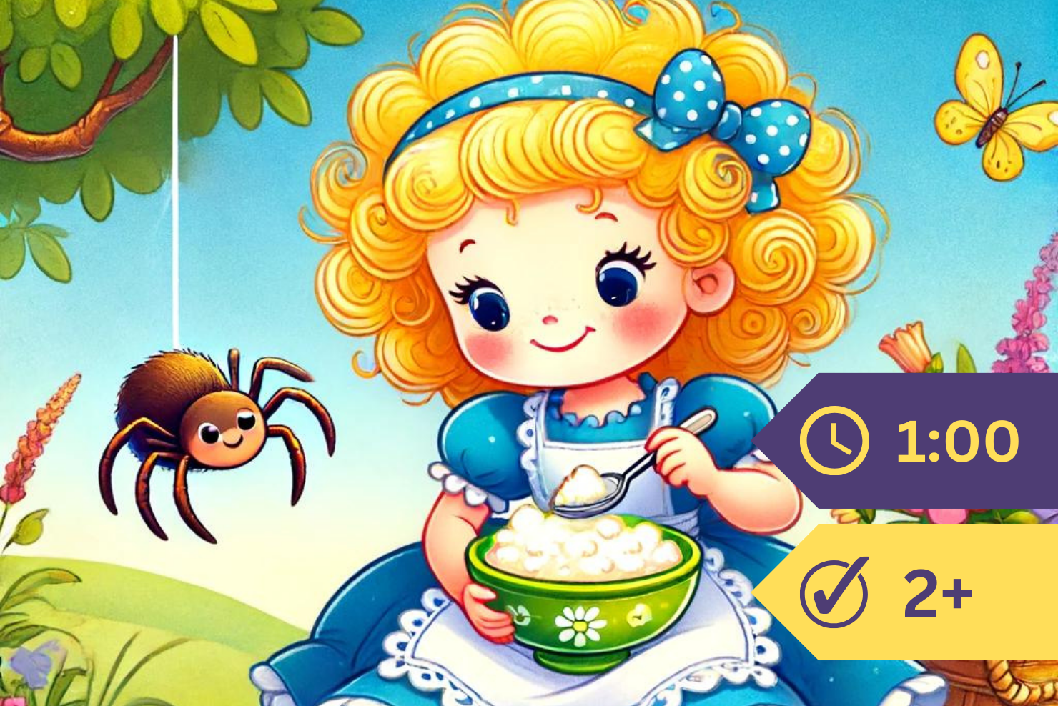 Little Miss Muffet (Nursery Rhyme) ? Read Free Online | Audio & PDF ...