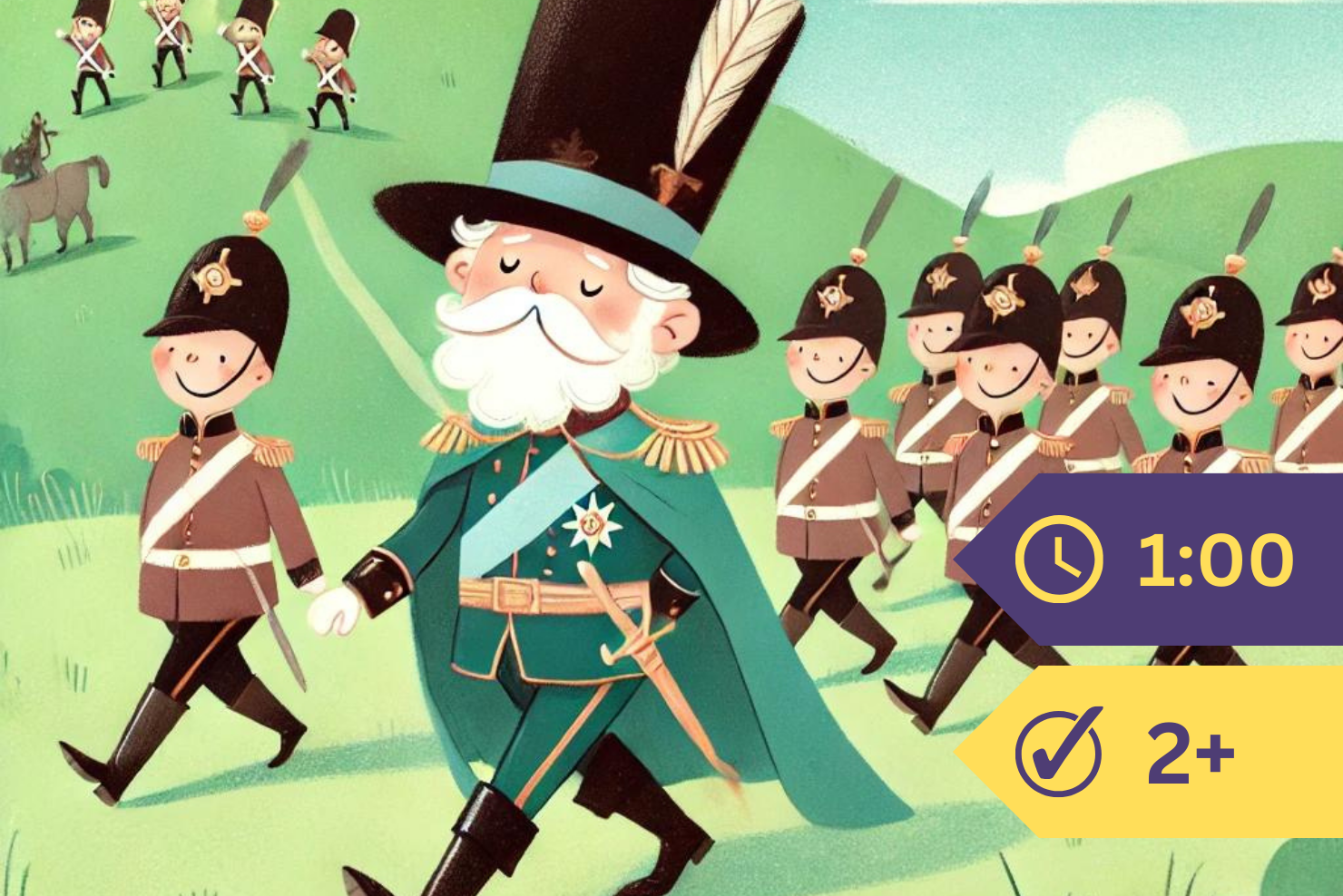 The Grand Old Duke of York (Nursery Rhyme) | Read Free Online - Ririro